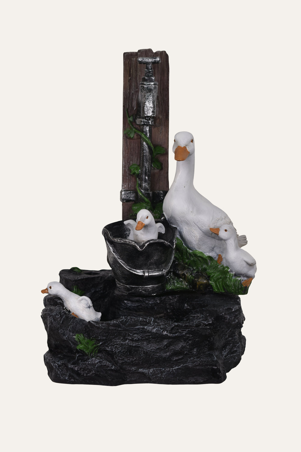 Duck Family Indoor Water Fountain